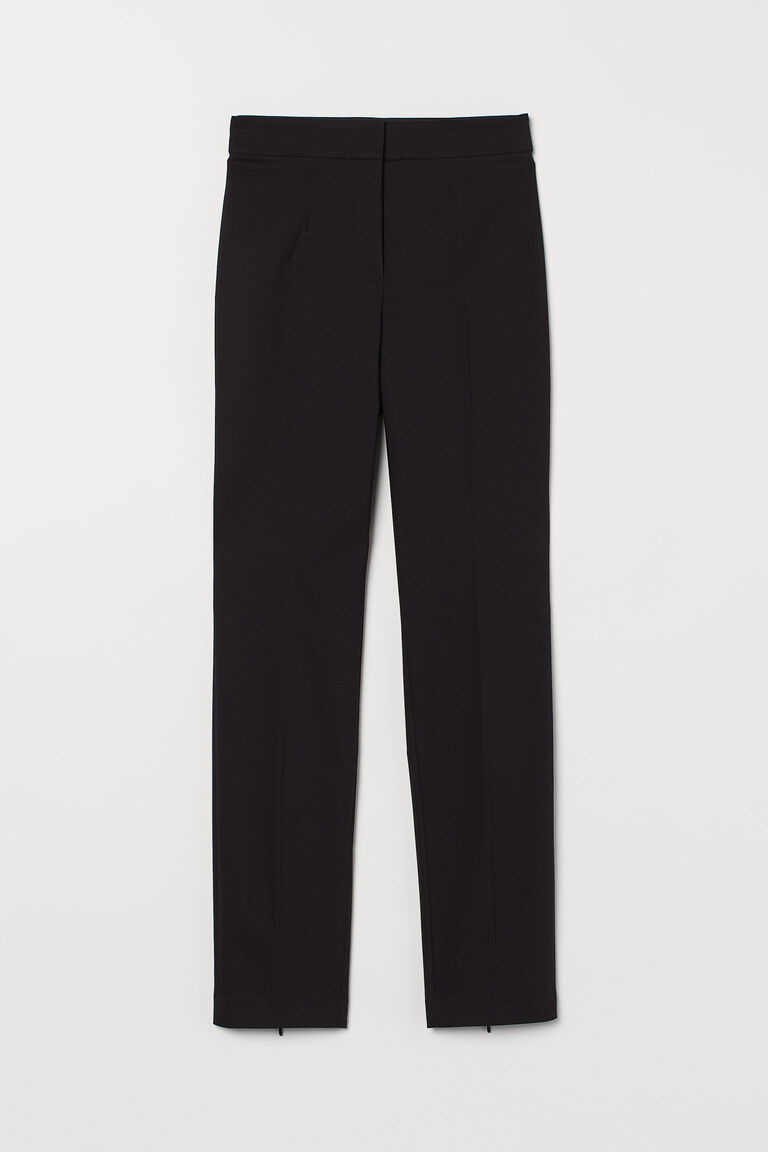 Zip-hem trousers
