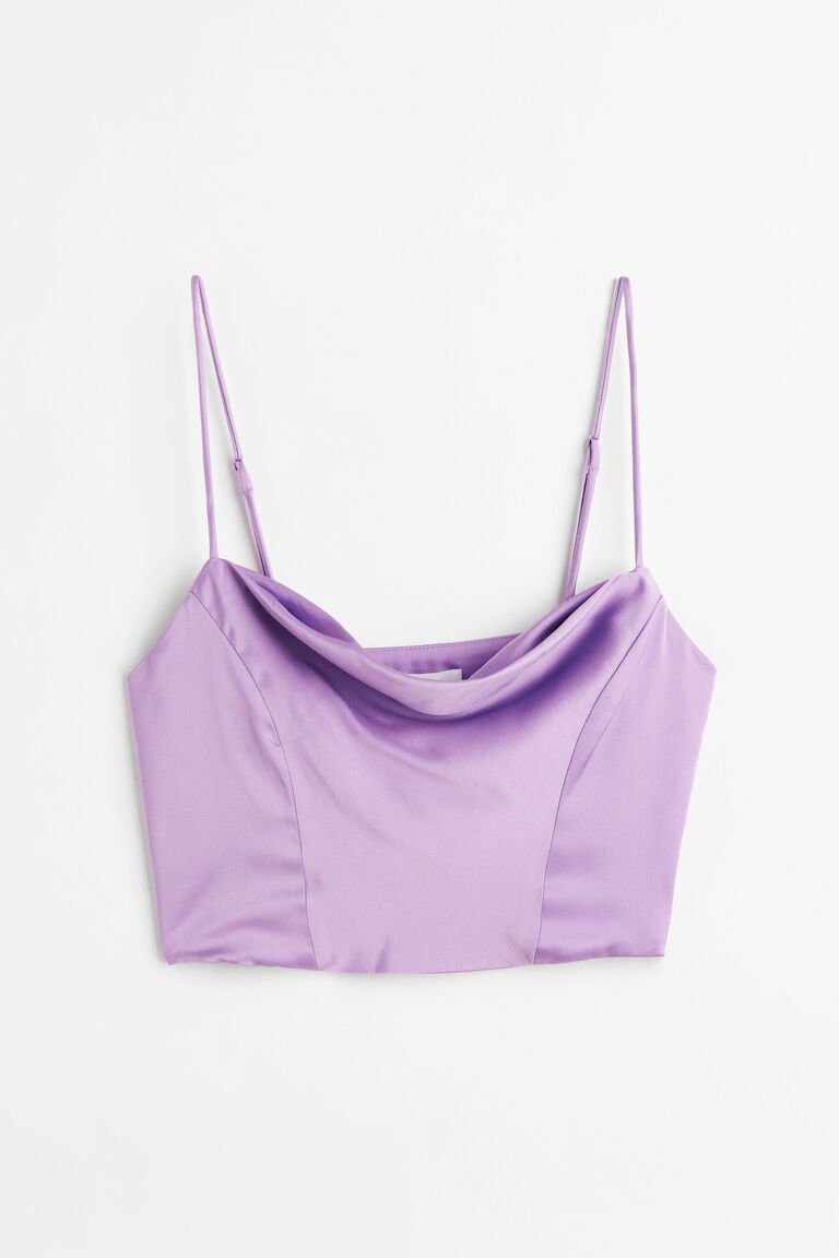 Satin corset top