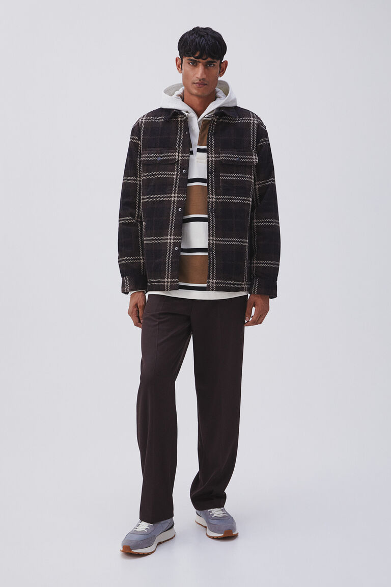 Relaxed Fit Padded shacket