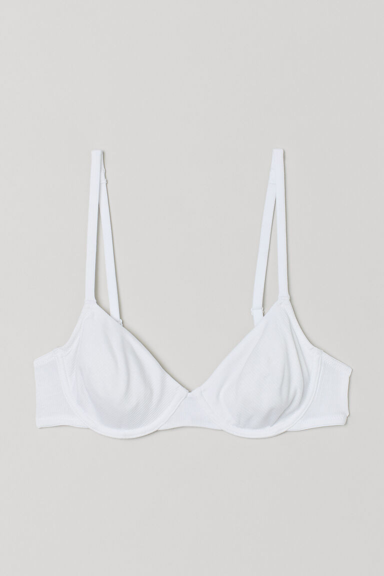 Non-padded underwired bra