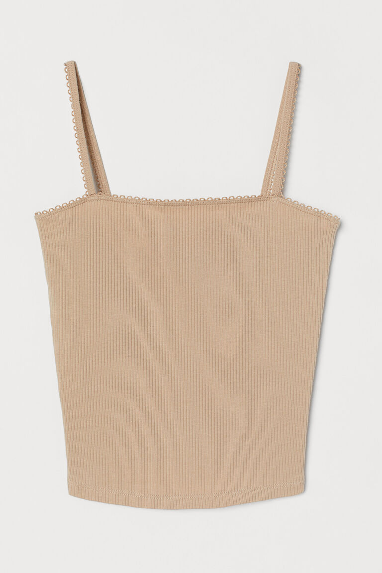 Ribbed Strappy Top