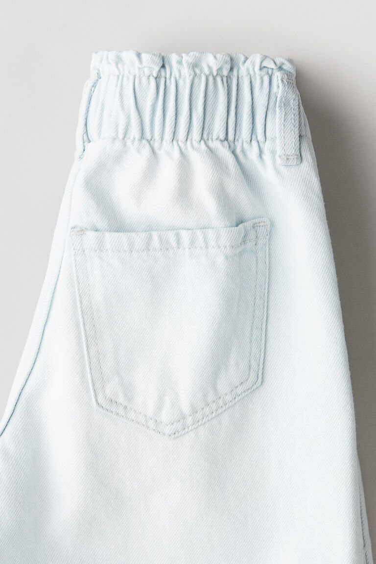 Wide Leg paper bag jeans