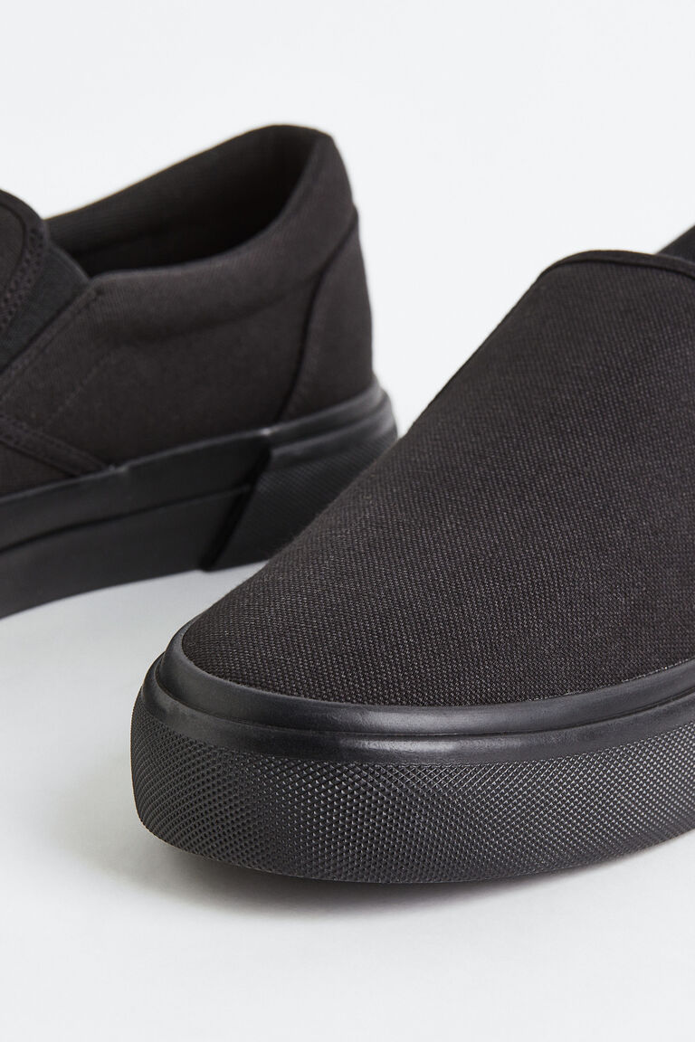 Slip-on cotton trainers