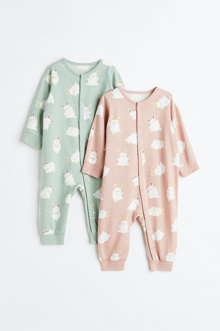 2-pack patterned cotton pyjamas
