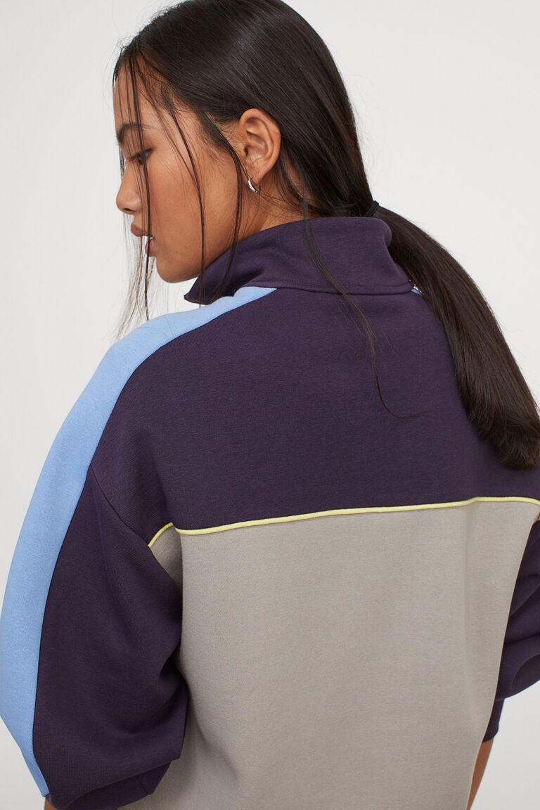 Block-coloured sweatshirt