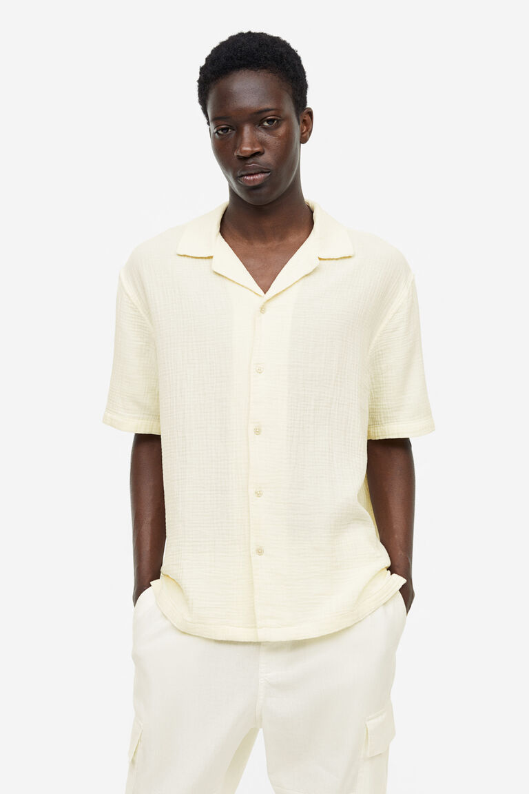 Regular Fit Muslin resort shirt