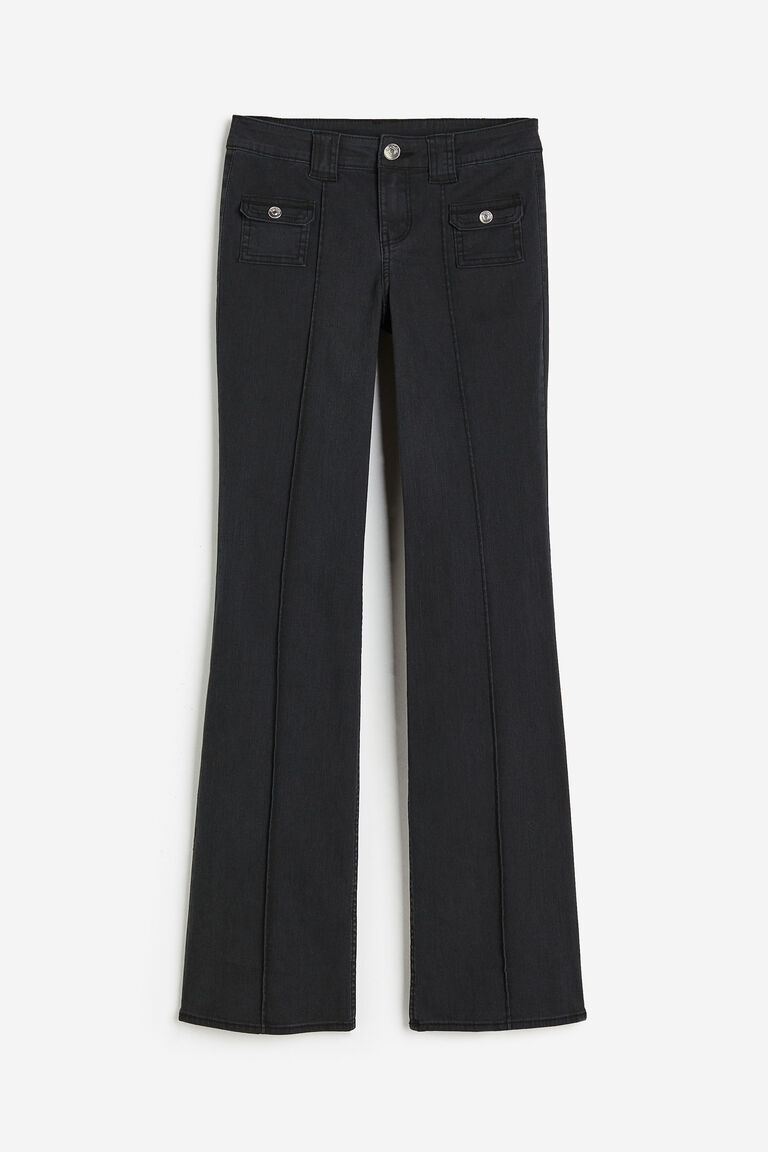 Flared cargo trousers