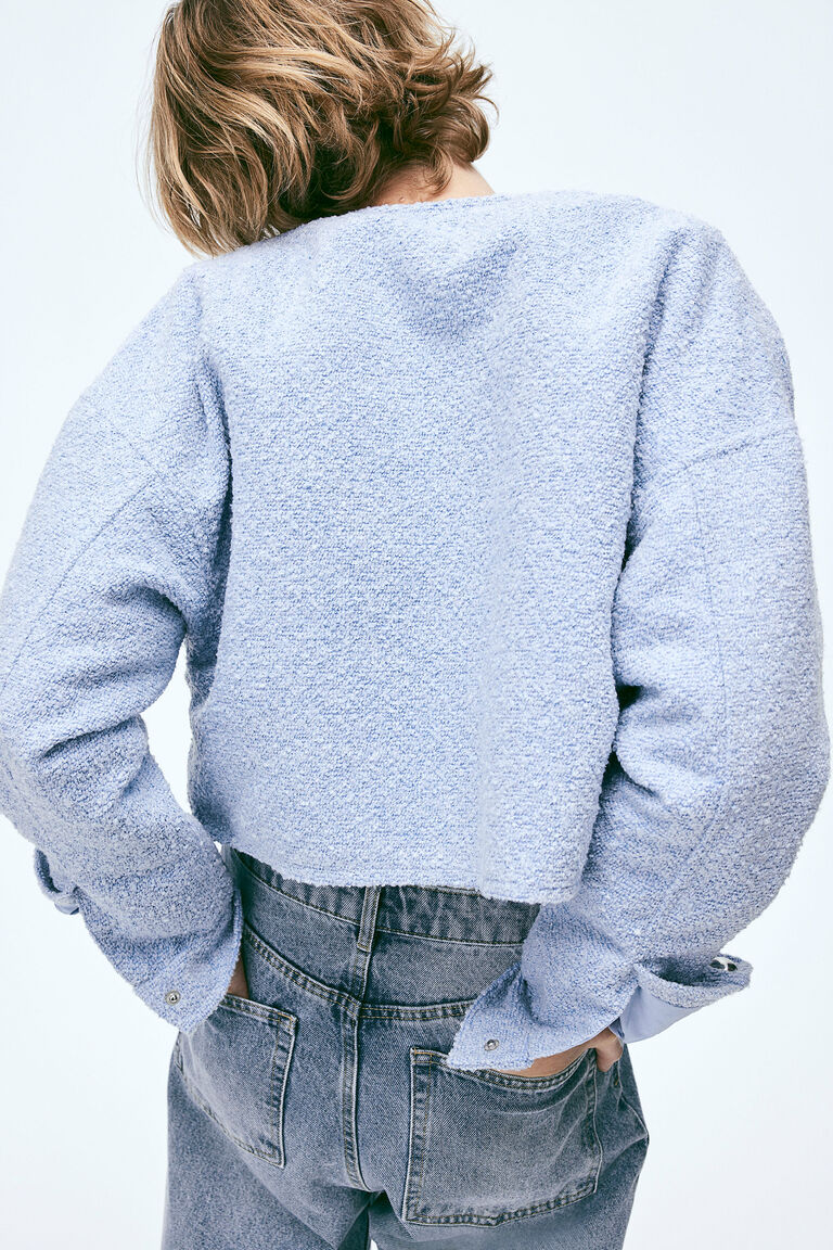 Oversized button-front jacket
