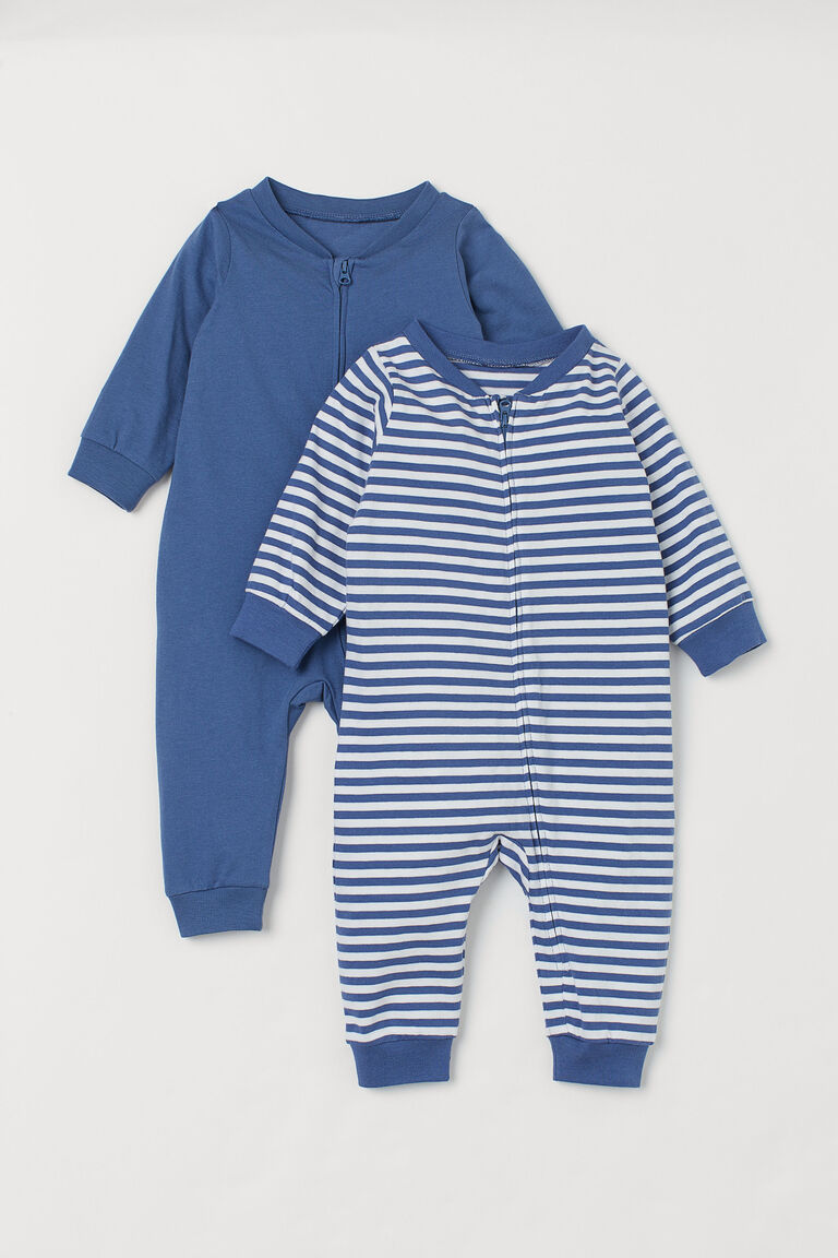 2-pack zip-up pyjamas