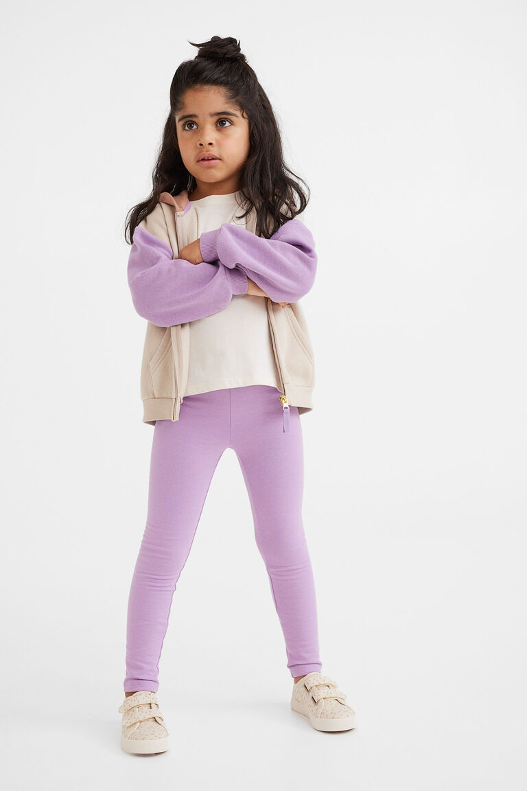 Leggings with brushed inside
