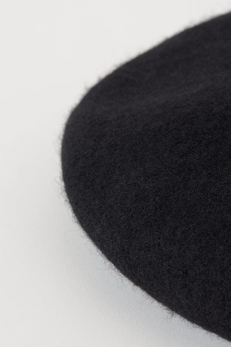 Felted wool beret
