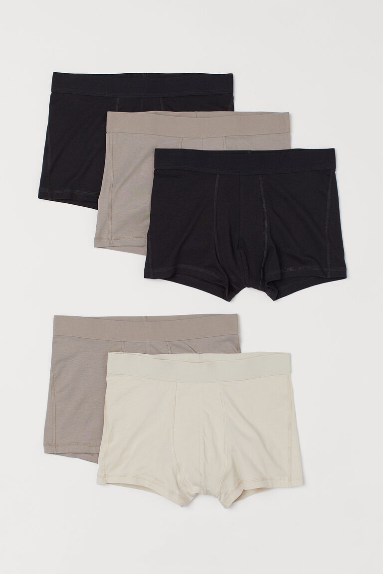 5-pack short cotton trunks