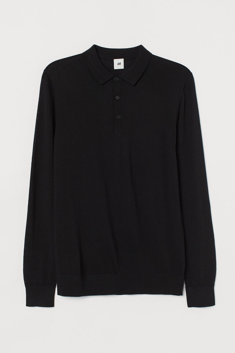 Wool polo shirt Muscle Fit