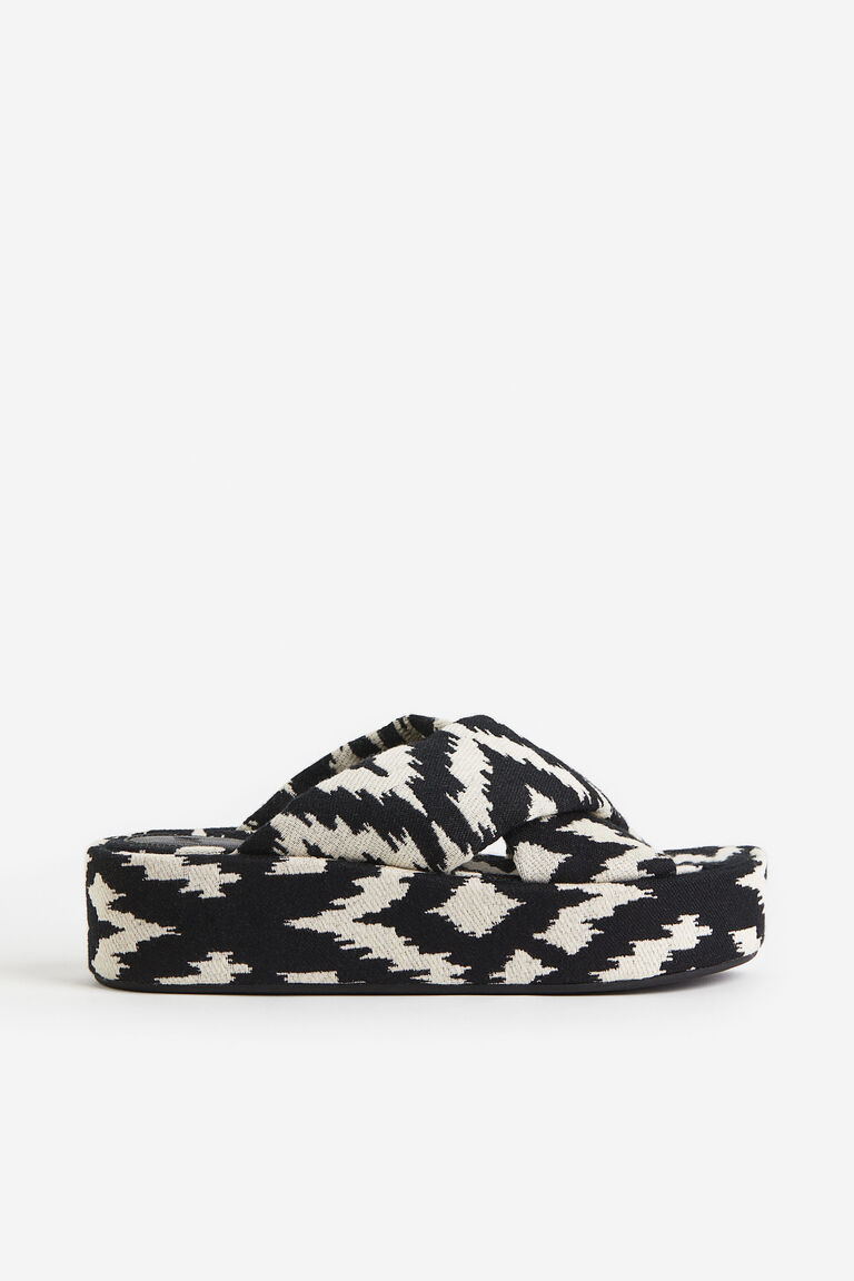 Padded platform sandals
