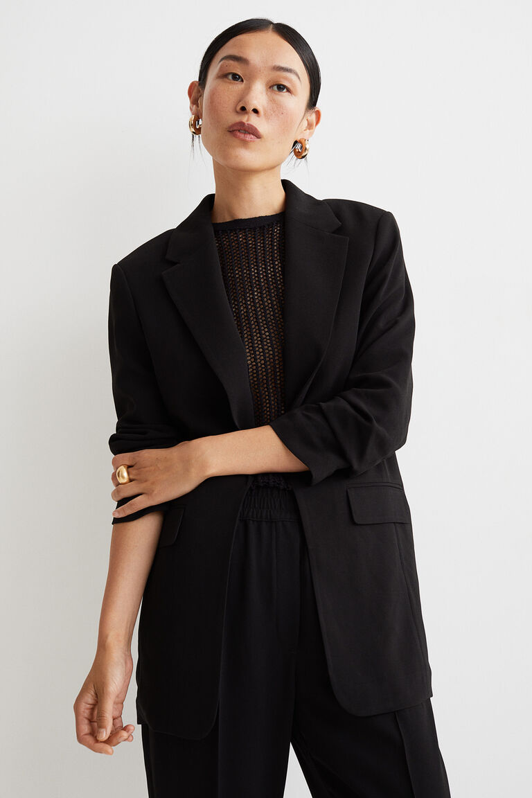 Gathered-sleeve jacket