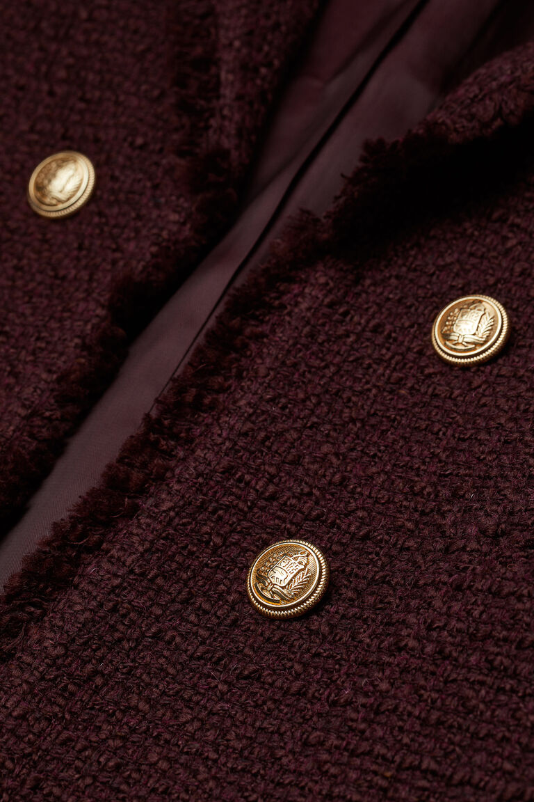 Textured wool-blend jacket