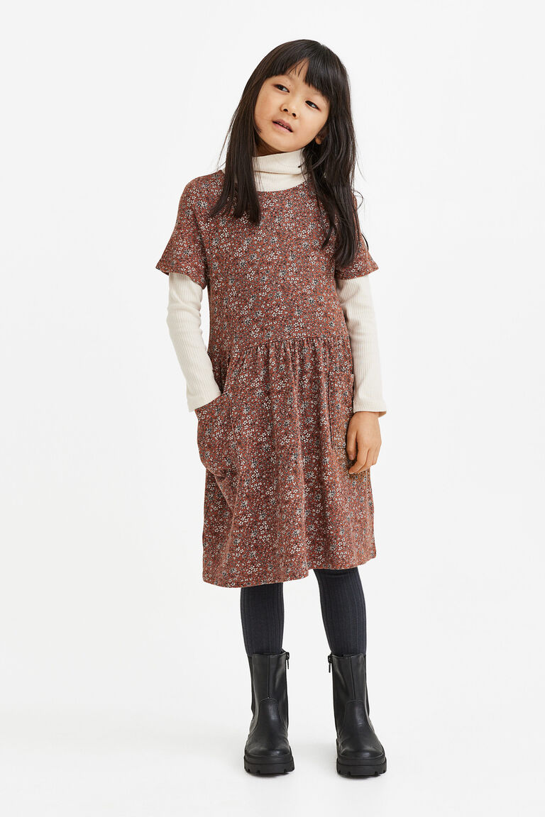 Patterned cotton dress