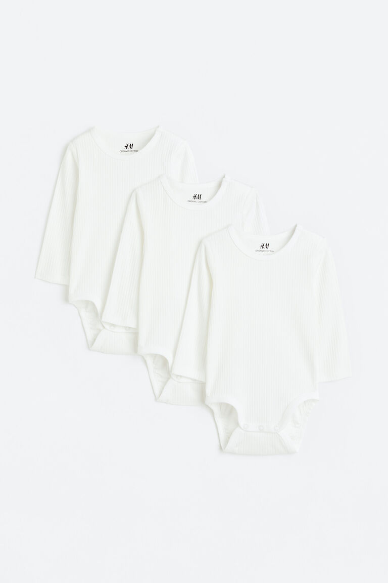 3-pack ribbed bodysuits