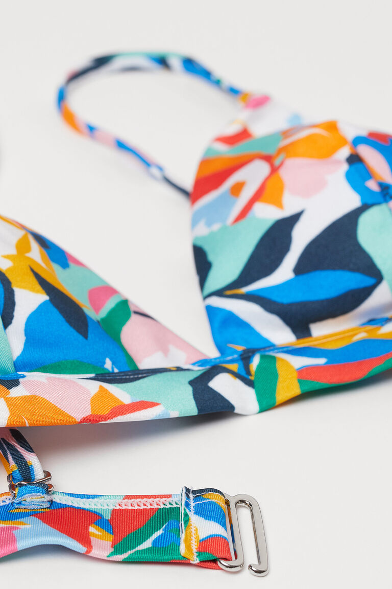 Padded triangle bikini top