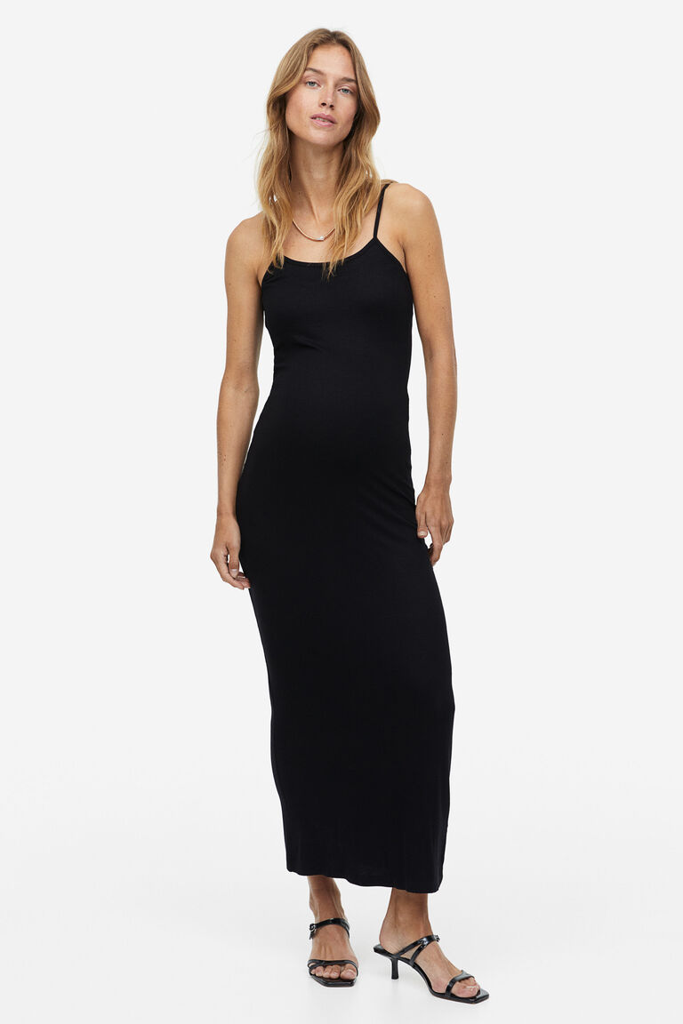 MAMA Long ribbed dress