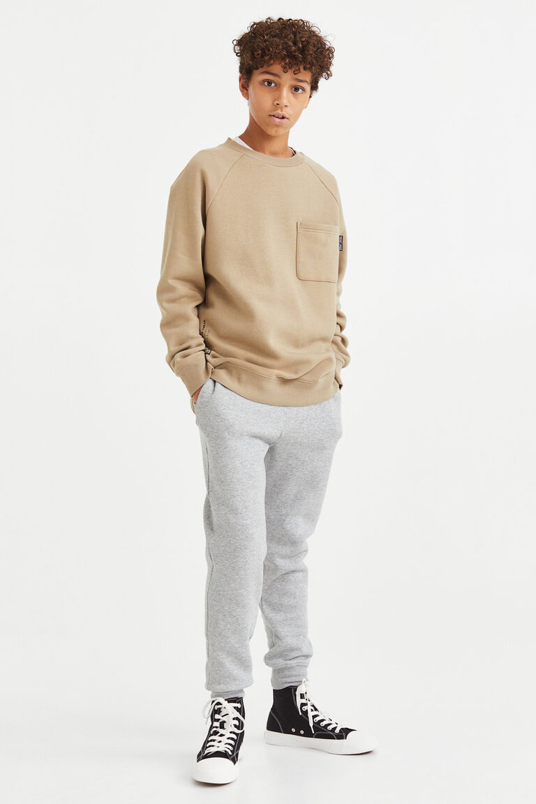 Brushed-inside joggers