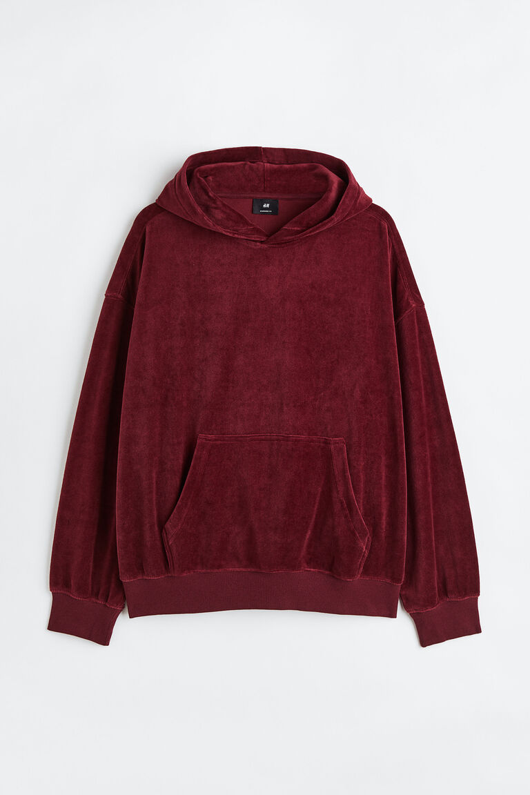 Oversized Fit Velour hoodie