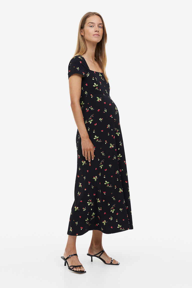 MAMA Square-neck dress