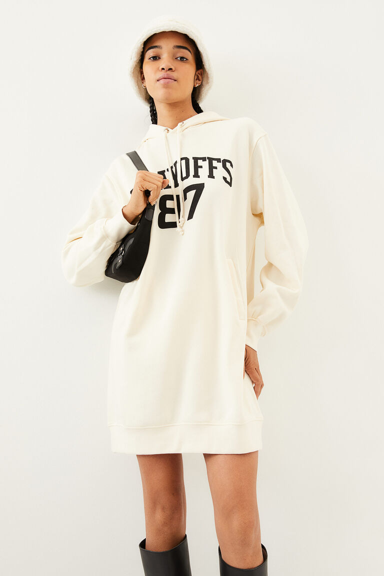 Hooded sweatshirt dress