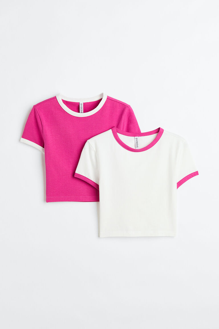 2-pack cropped tops