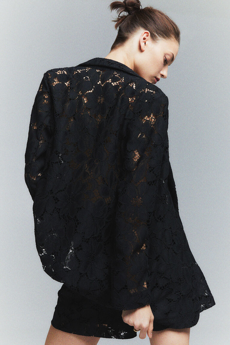 Lace blazer