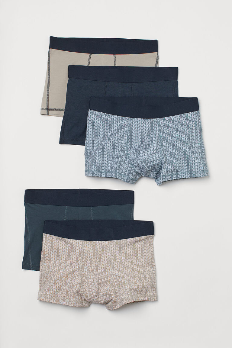 5-pack short cotton trunks
