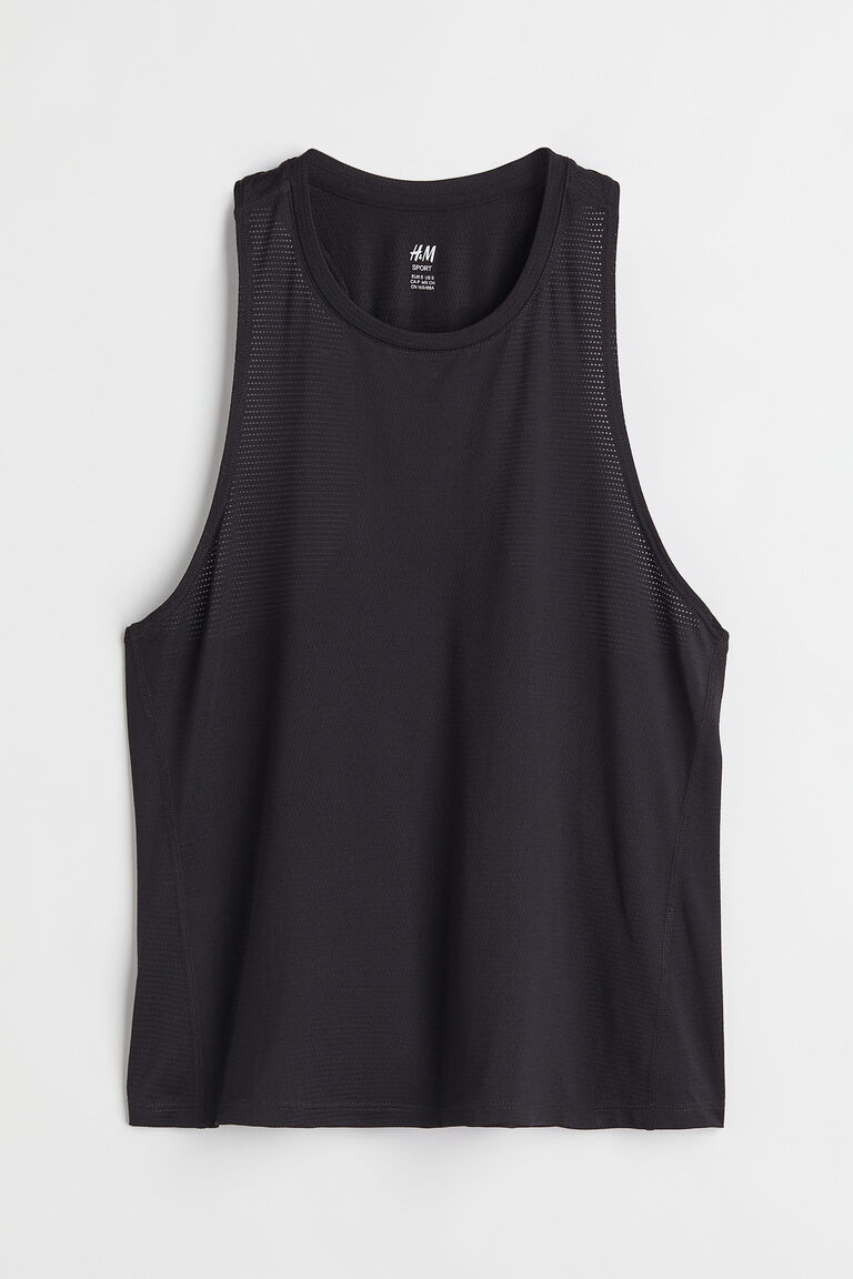 Mesh sports vest top