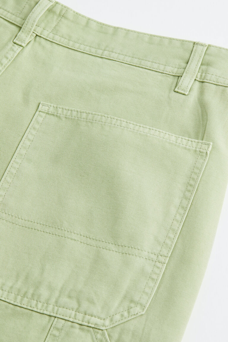 Relaxed Fit Canvas Shorts