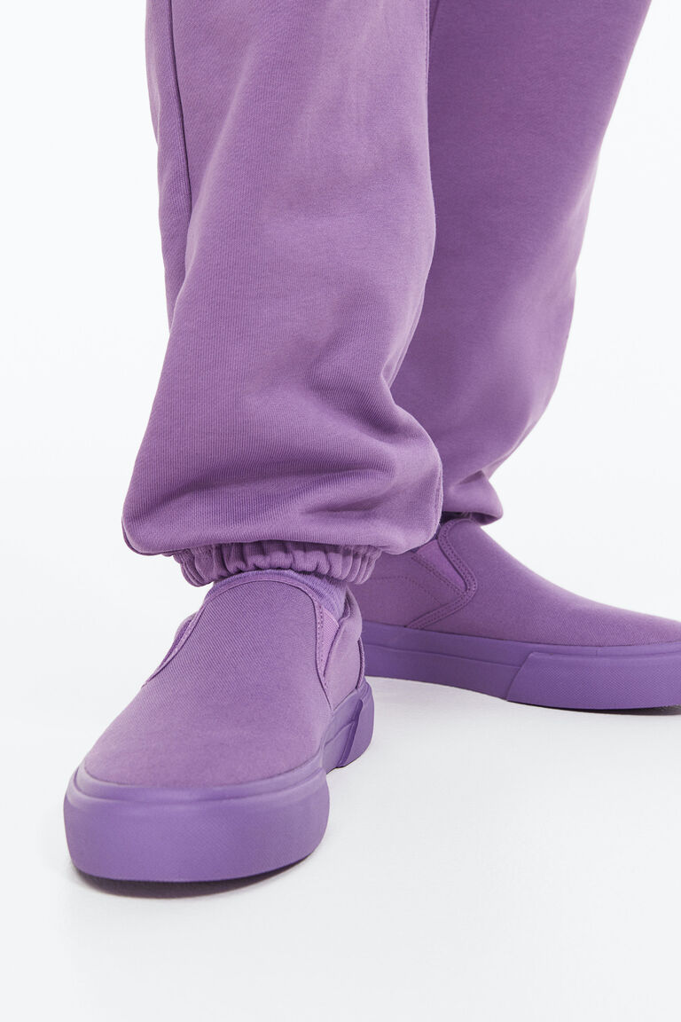 Slip-on cotton trainers