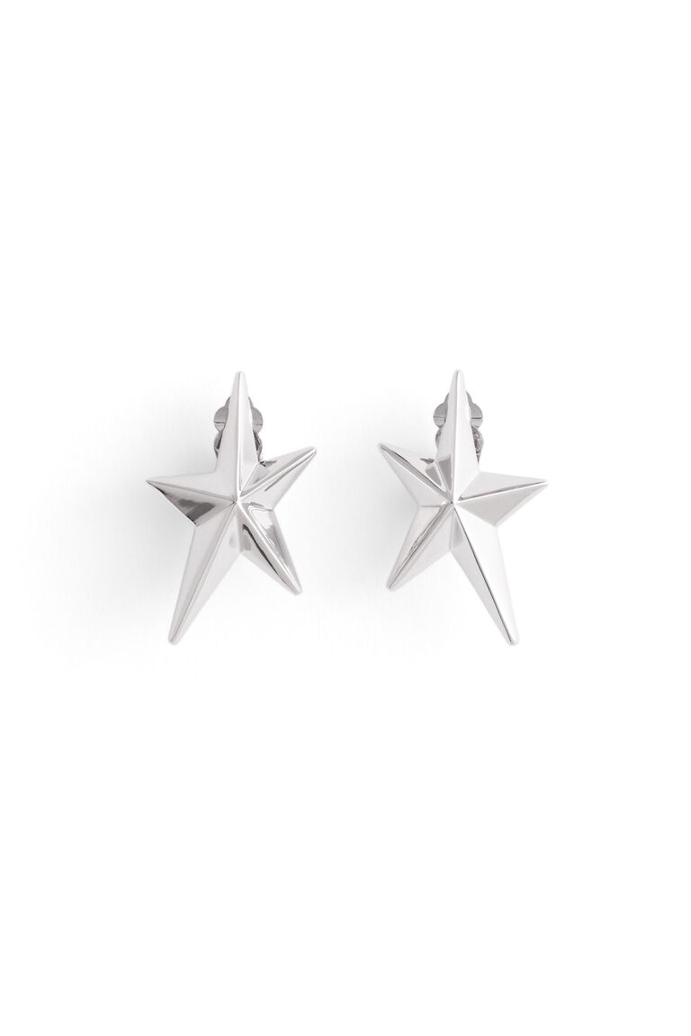 Star-shaped clip earrings
