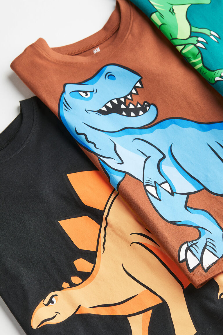 3-pack printed T-shirts