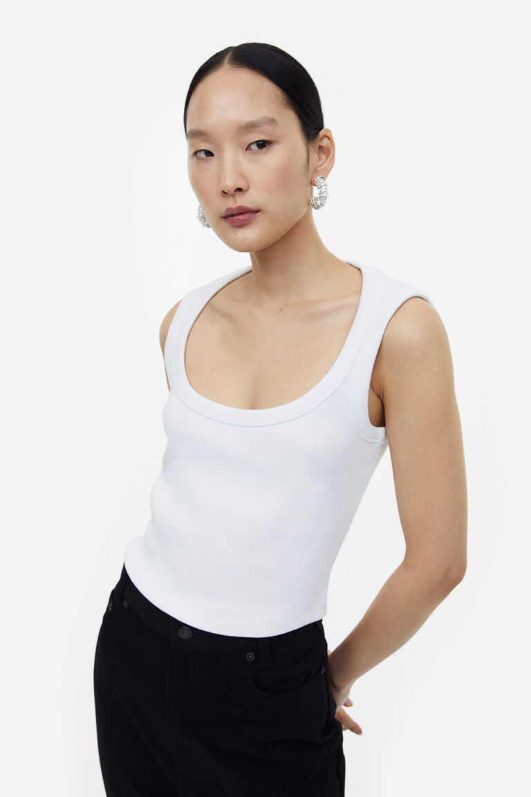 Cropped vest top