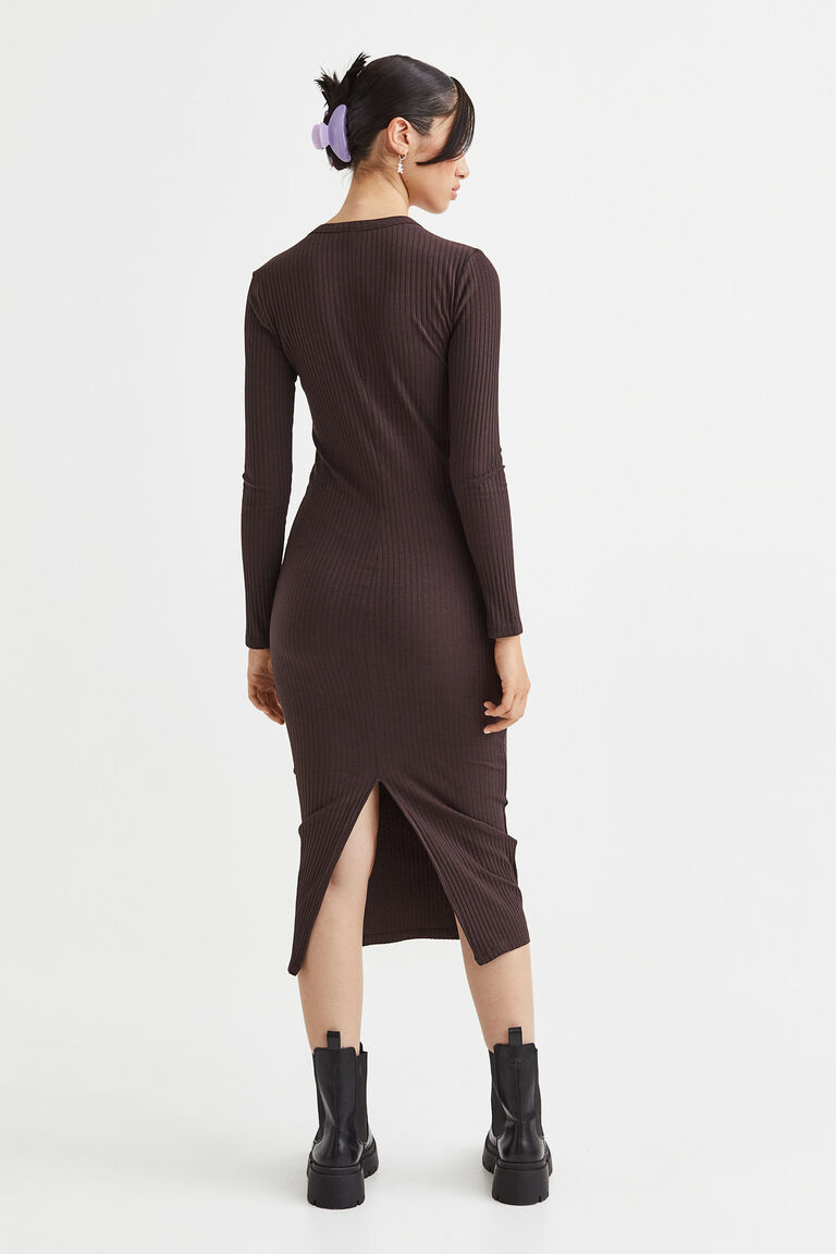 Ribbed bodycon dress