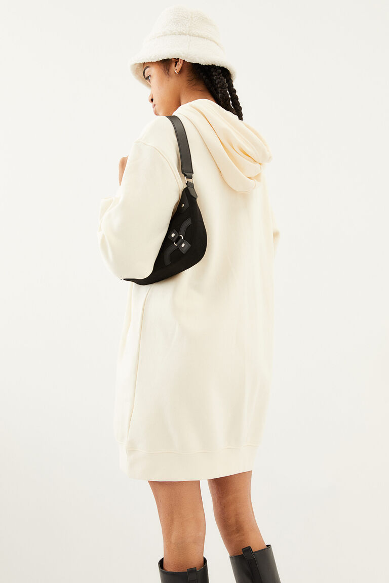 Hooded sweatshirt dress