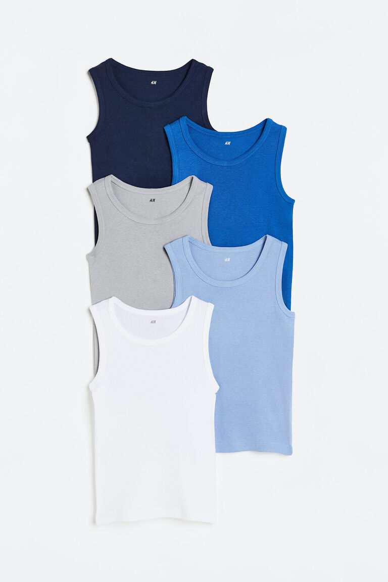 5-pack cotton vest tops