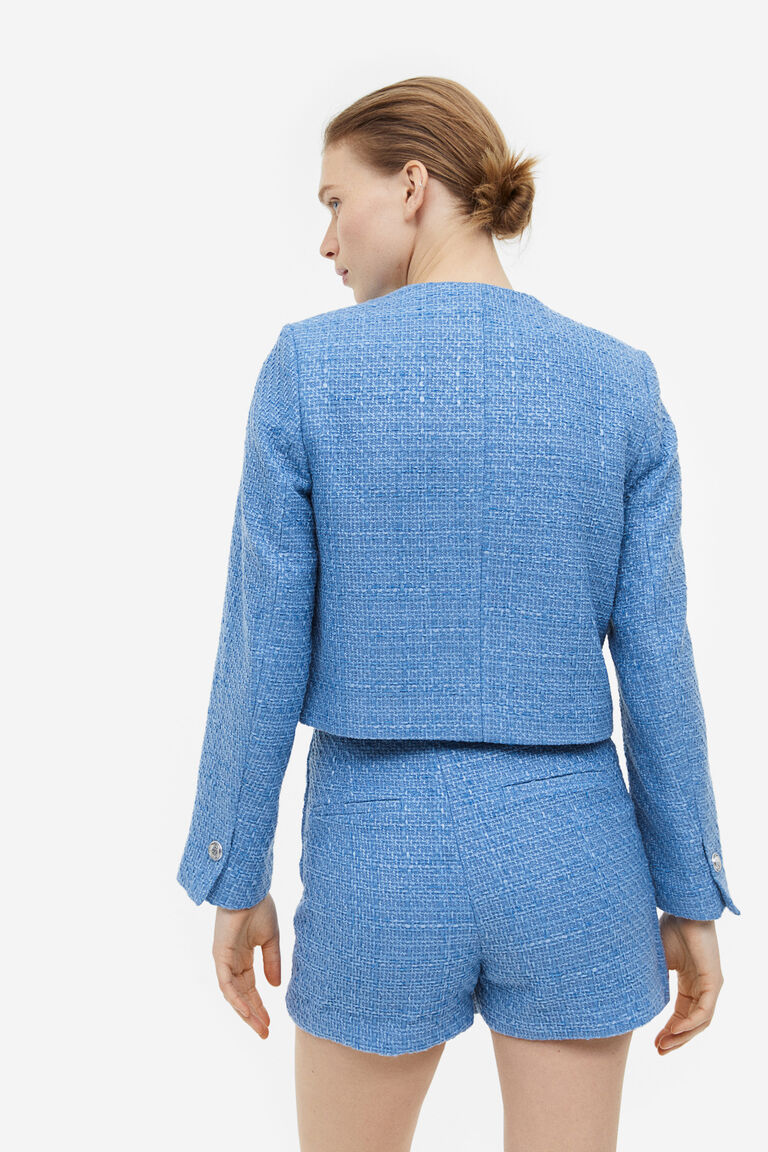 Textured-weave jacket