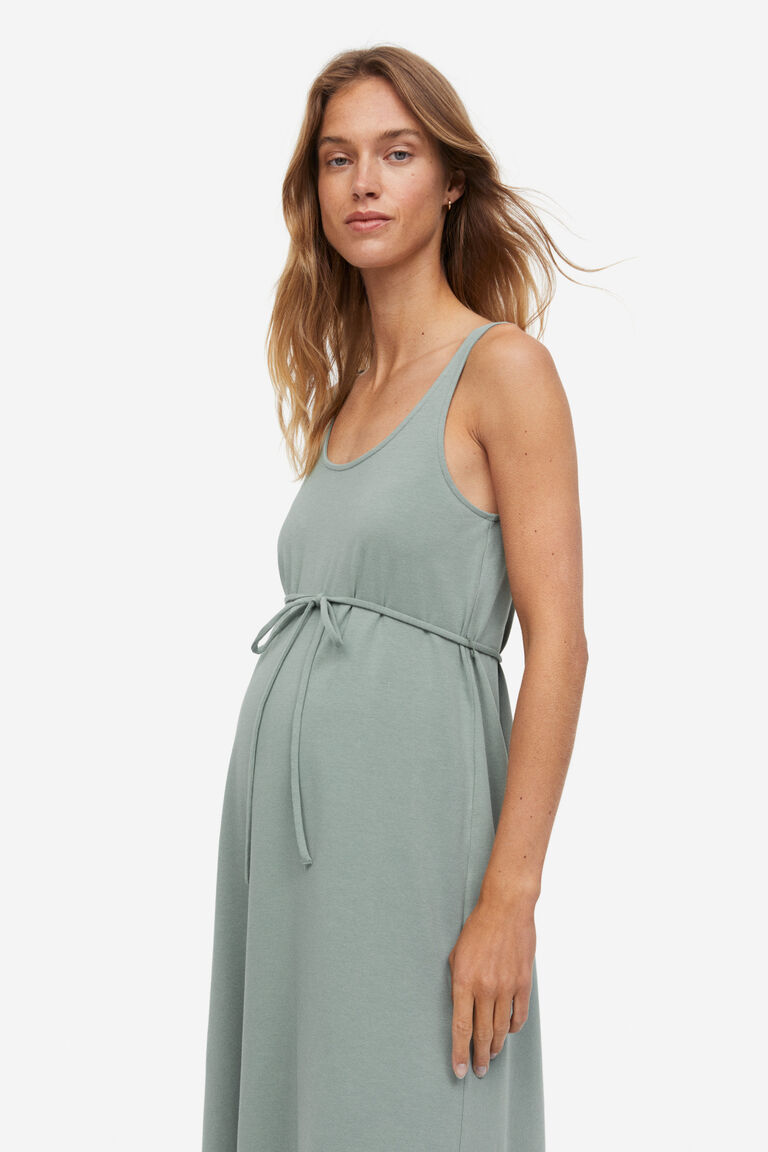 MAMA Calf-length cotton dress