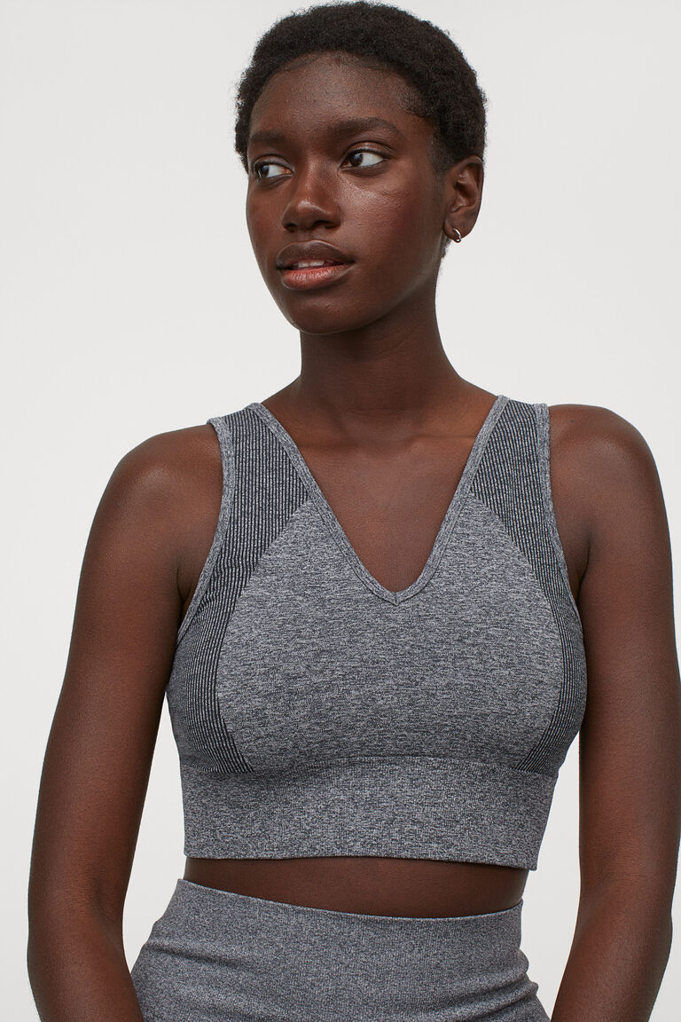 Seamless sports bralette