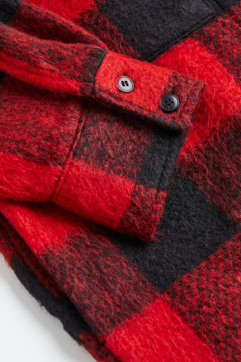 Oversized long shacket