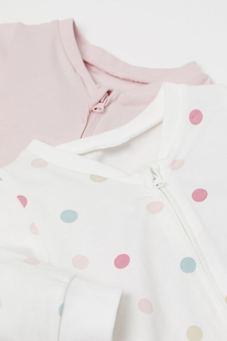 2-pack zip-up pyjamas