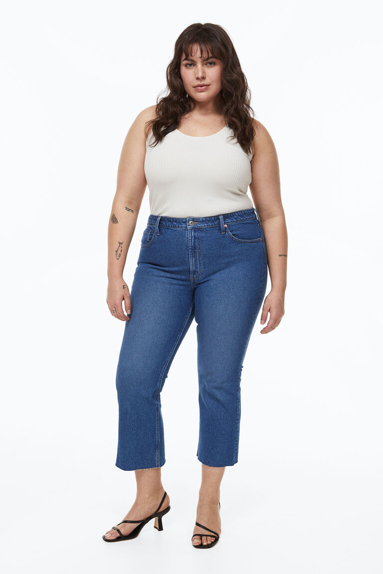 Flared High Cropped Jeans
