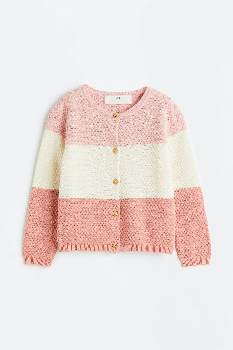 Textured-knit cotton cardigan Textured-knit cotton cardigan