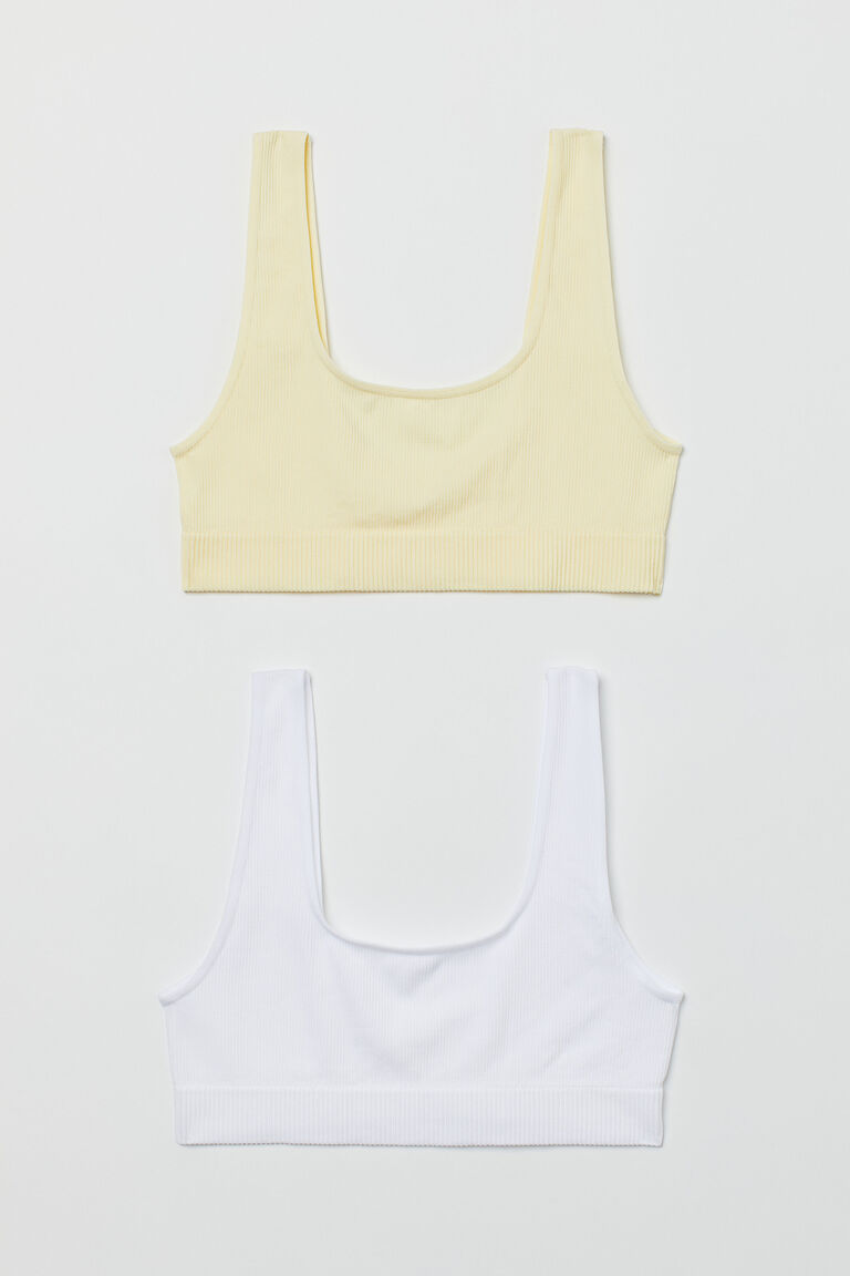 2-pack seamless bra tops