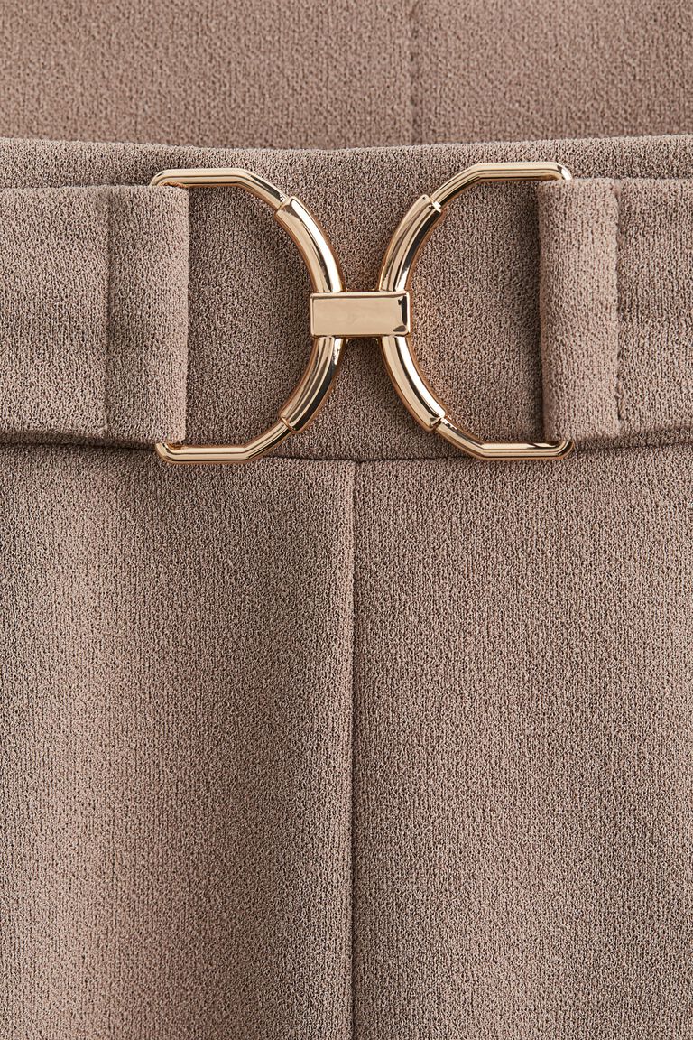 Buckle-detail tailored trousers