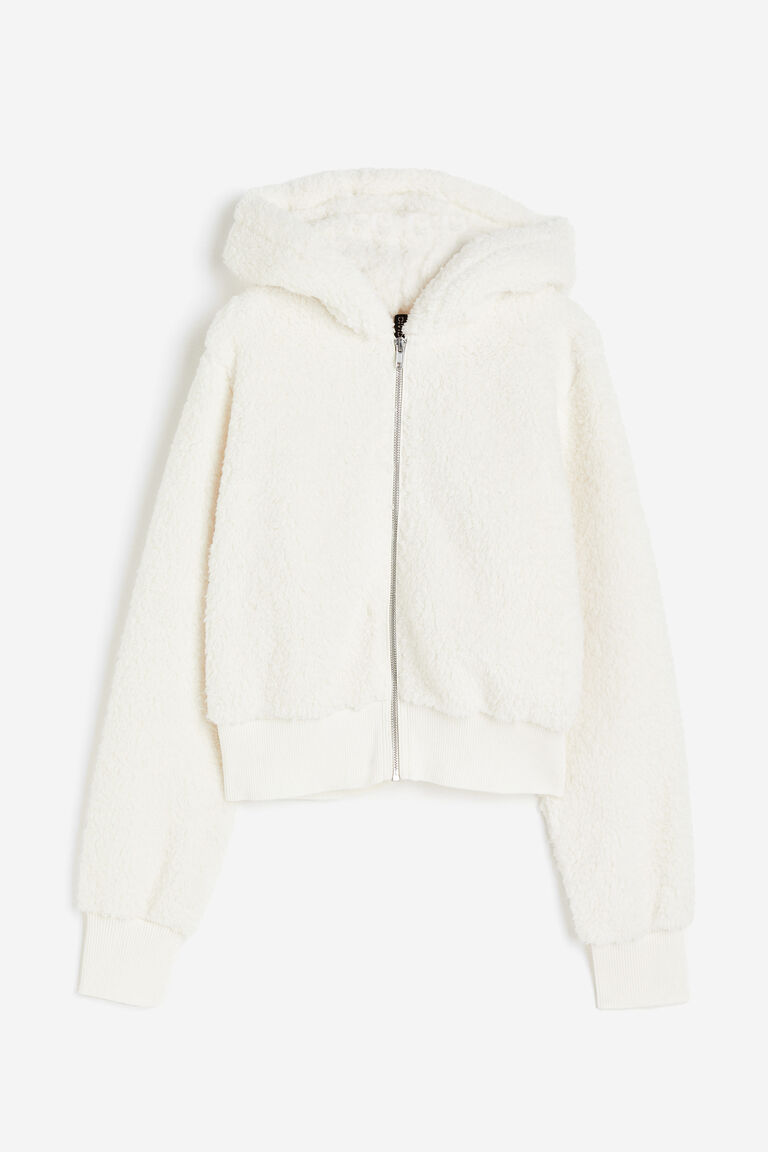 Teddy zip-through hoodie